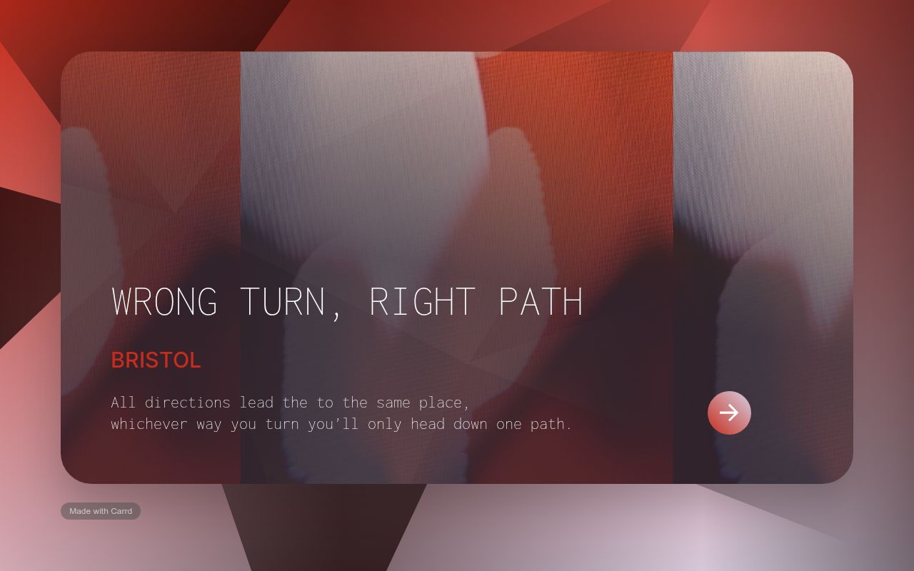 Wrong Turn, Right Path